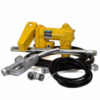 Yellow Fuel Transfer Pump 12 Volt 20 GPM Diesel Gas Gasoline Kerosene ...