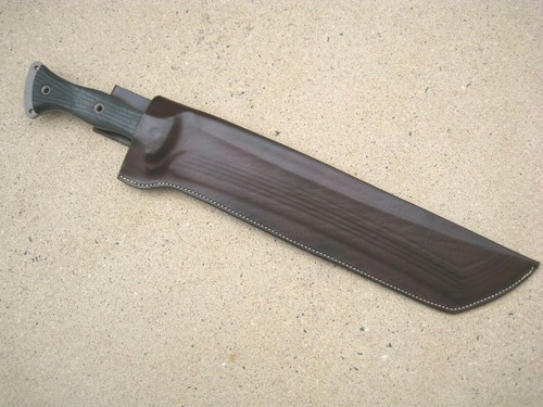 Busse Combat Hognose War Sword Custom Molded Leather Knife Sheath Brown ...