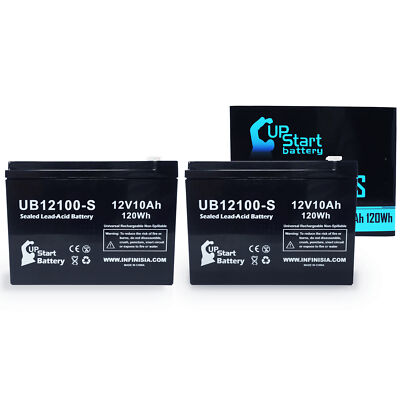 2x 12V 10Ah Sealed Lead Acid Battery For Neuton Mowers CE6 UB12100-S | eBay