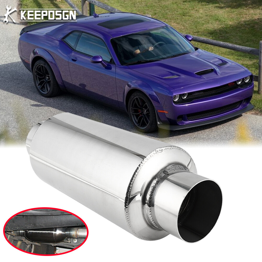 2.5" OD/ID 12" Exhaust Muffler Resonators Deep Sound For Dodge ...