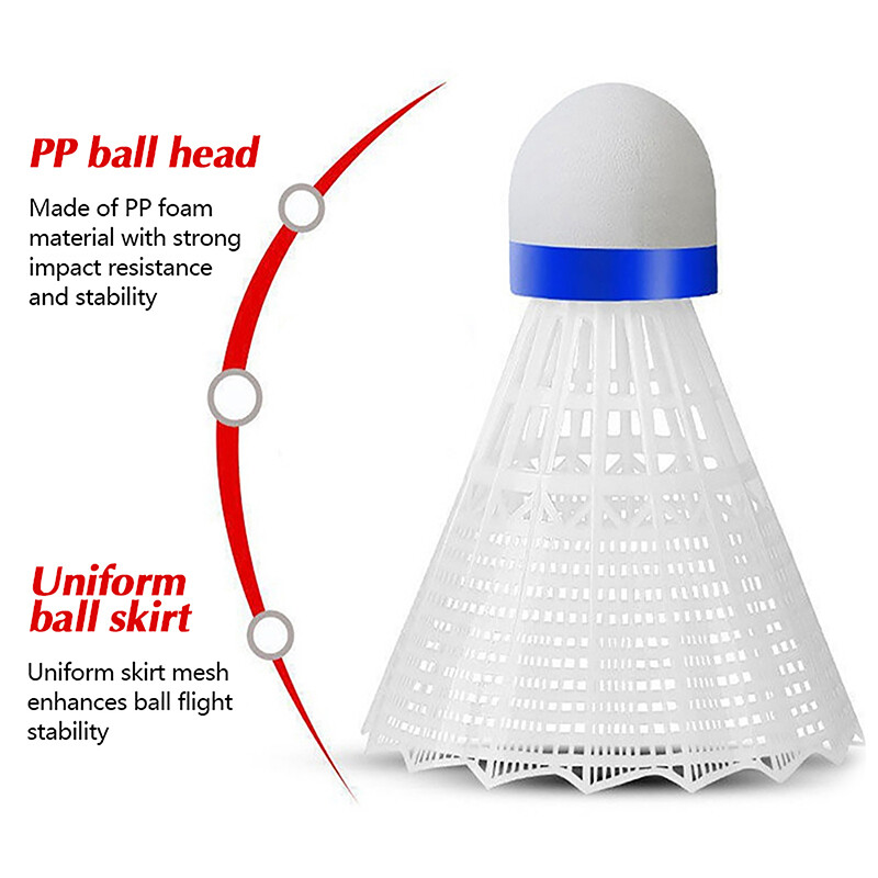 1PCS Badminton Ball Plastic Badminton Ball Durable Yellow White Student ...