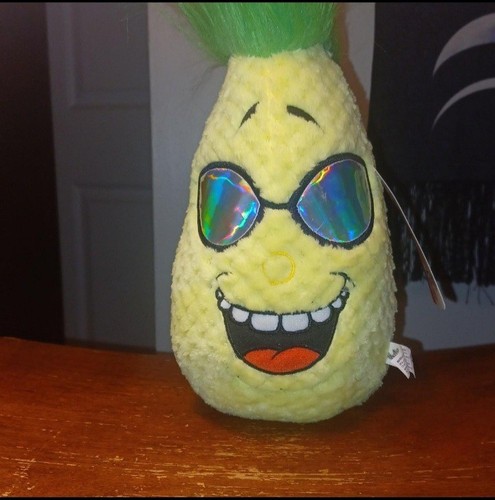 NWTToy Factory Pineapple Smiling Face Plush Paradise Green Mohawk Troll ...