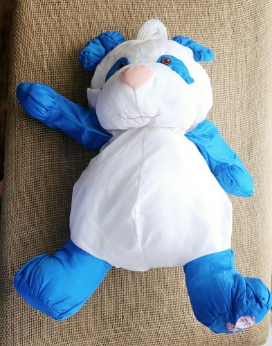 Vintage 1987 Fisher Price Wild Thing Puffalumps Panda Plush Bear Blue ...