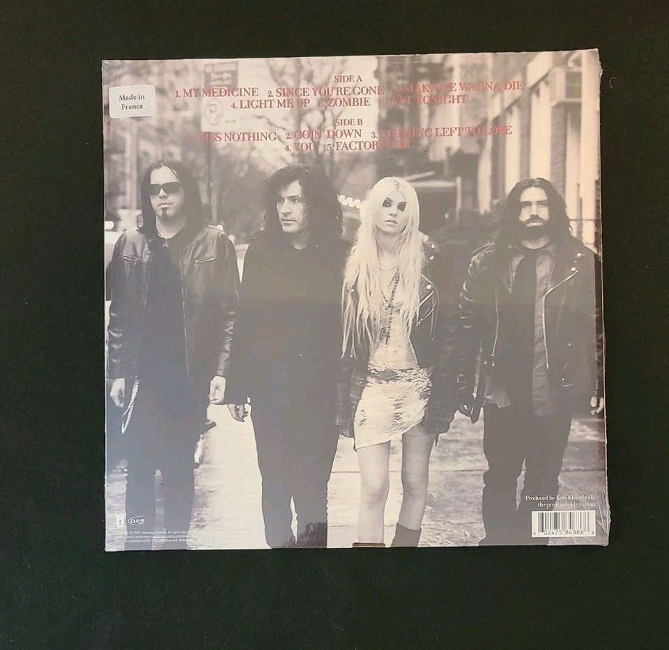 The Pretty Reckless Light Me Up Black Marble Splatter Vinyl Record LP ...