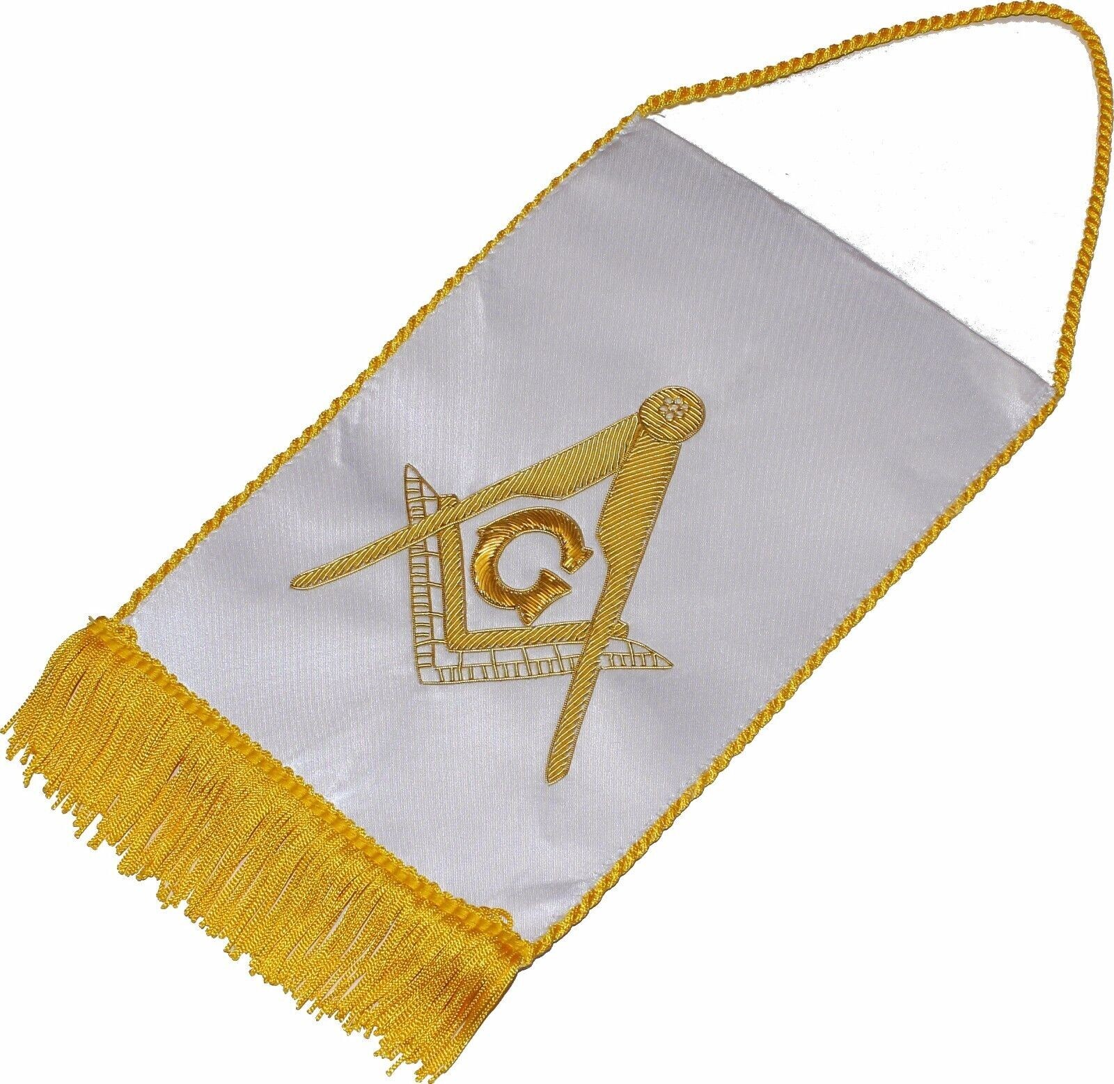 MASONIC MASTER MASON TABLE BANNER HAND EMBROIDERED | eBay