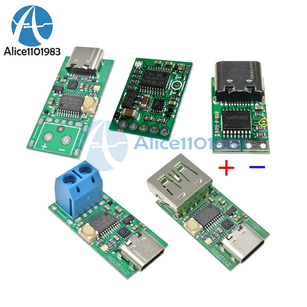 ZY12PDN ZYPDS USB-C Type-C PD2.0 3.0 to DC USB Fast Charge Trigger Poll ...