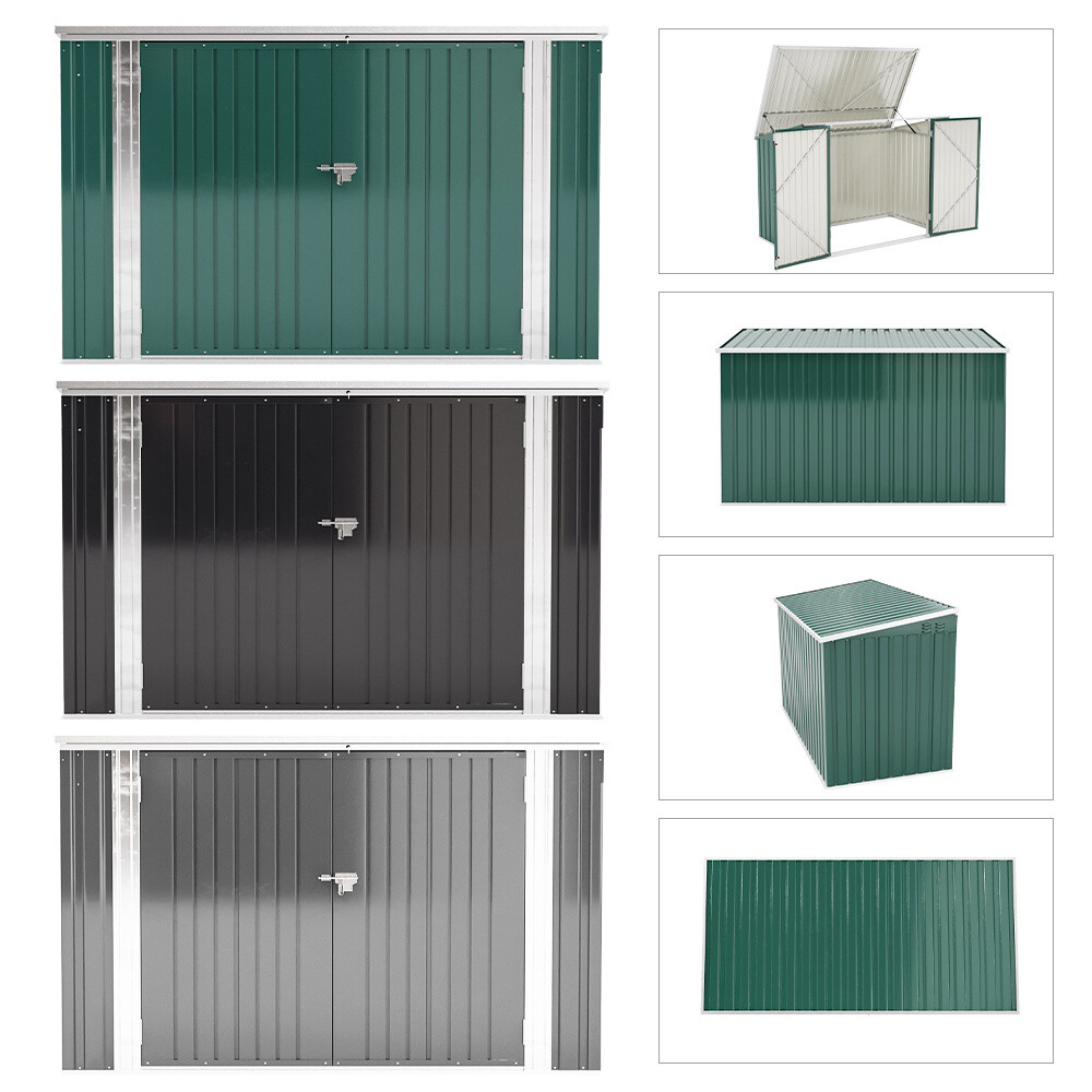 Storage Shed Wheelie Bin Store Tidy Dustbin Cover Bikes Sheds Outdoor ...