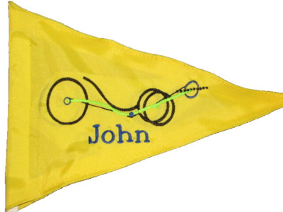 Personalized Artsy Recumbent WITH NAME Recumbent Trike Safety Flag | eBay