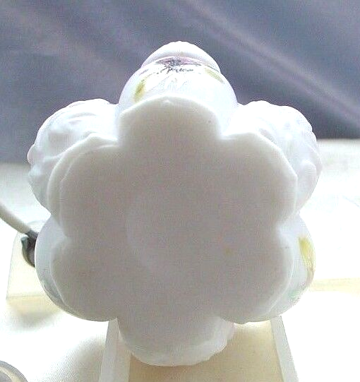 FENTON/WRIGHT"30%SALE-MINT 60's"HD PAINT"SPRIG"PEACH BLOW"SATIN GLASS ...