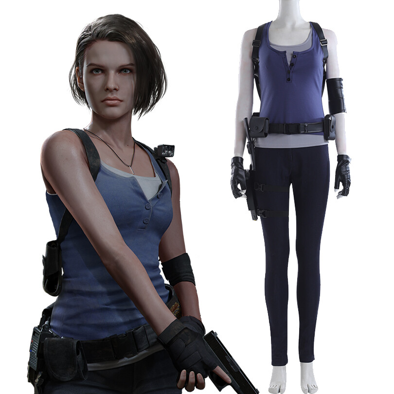 Resident Evil Jill Valentine Cosplay Costume Game RE3 Operator Armpit ...