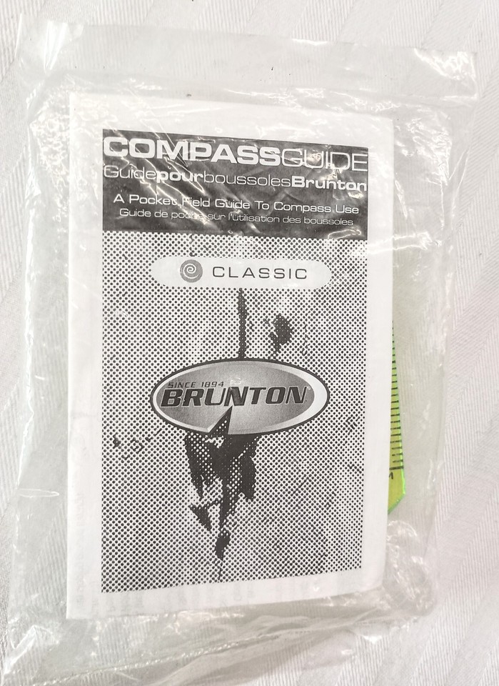 NEW Brunton Classic Compass Optic Green Baseplate NRA Logo New-Sealed w ...