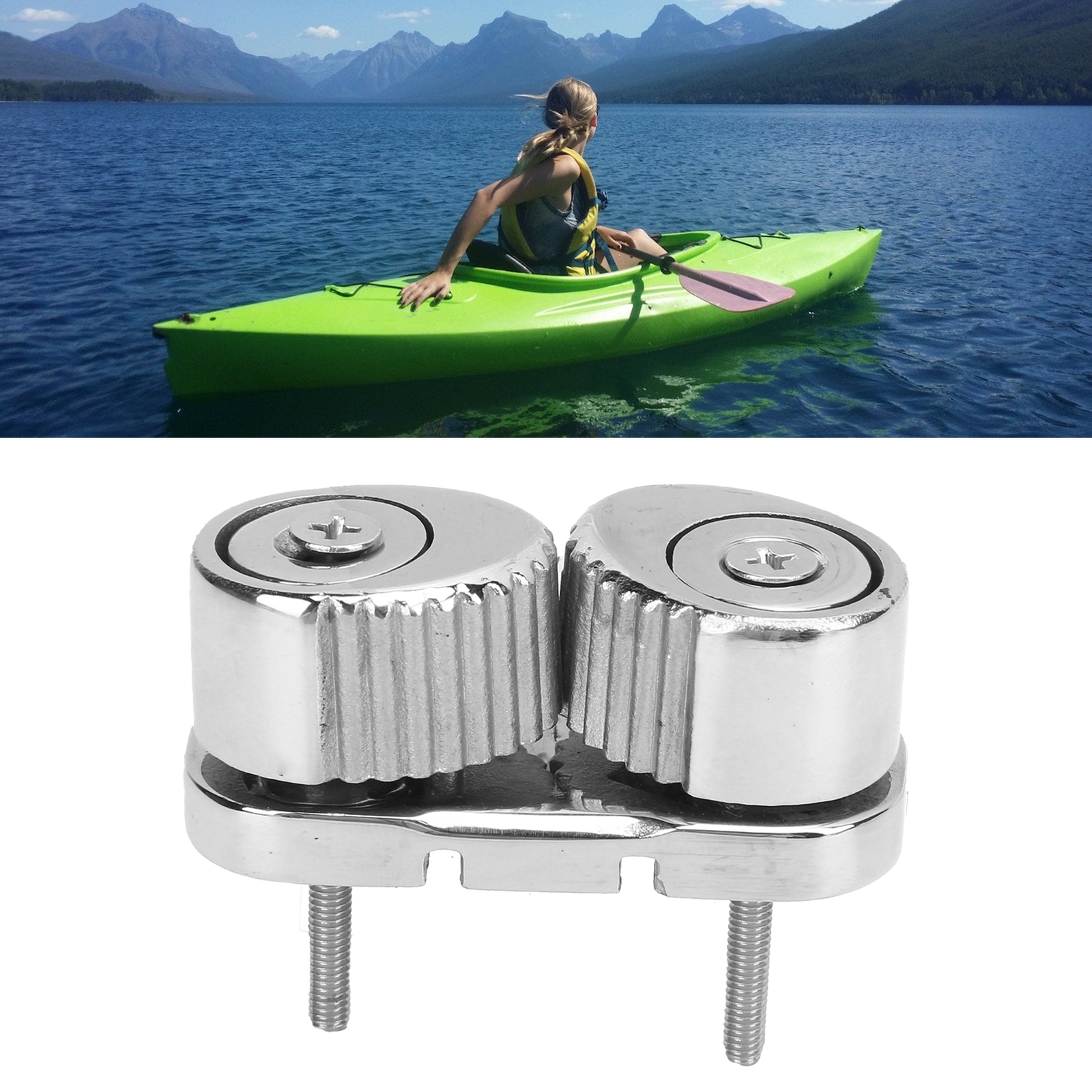 Marine Cam Cleat Clip 64x31mm/2.5x1.2in 316 Stainless Steel For Kayak ...