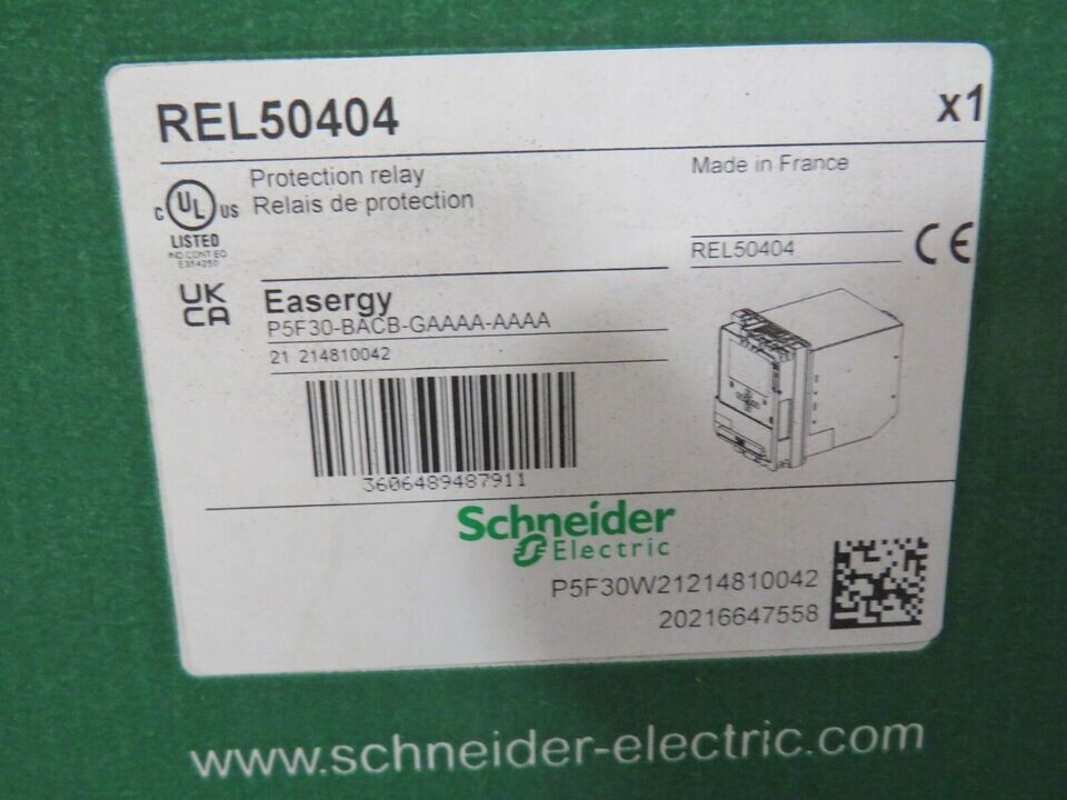 New Schneider Electric P5F30-BACB-GAAAA-AAAA EASERGY REL50404 ...
