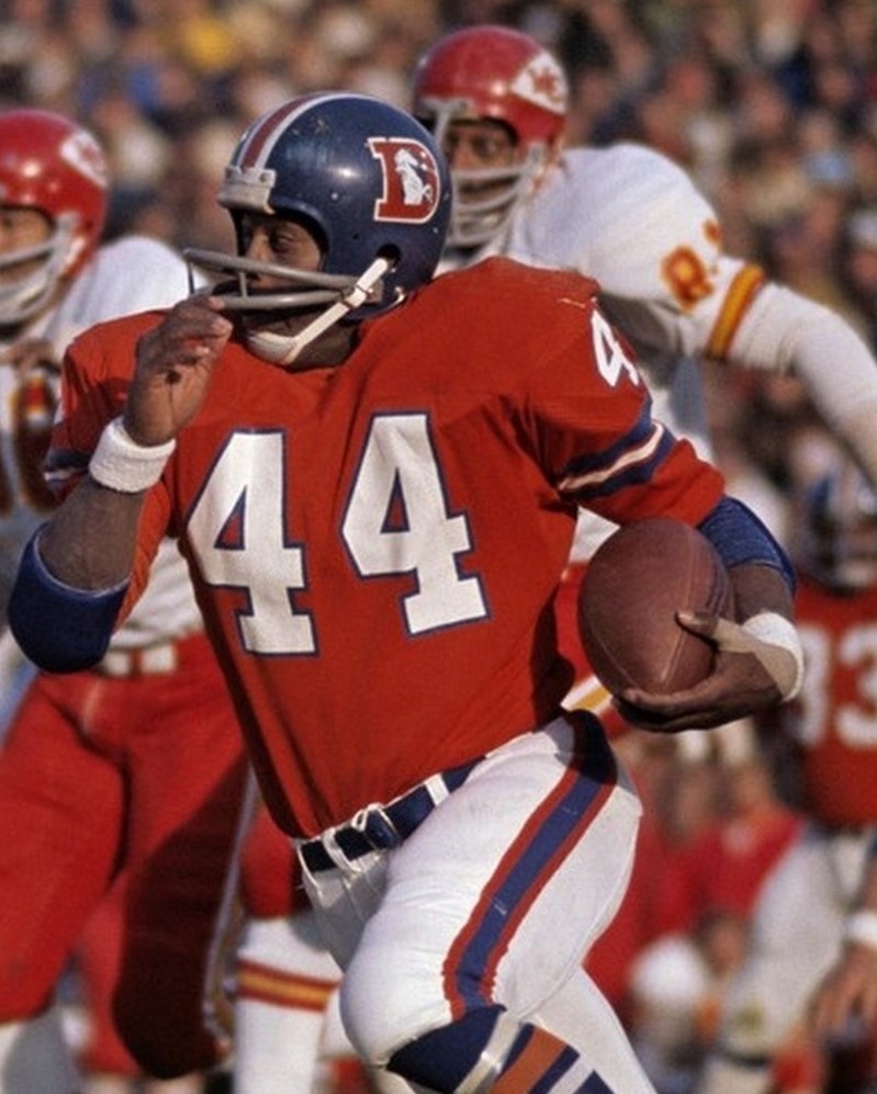 FLOYD LITTLE 8X10 PHOTO DENVER BRONCOS PICTURE NFL FOOTBALL VS CHIEFS ...