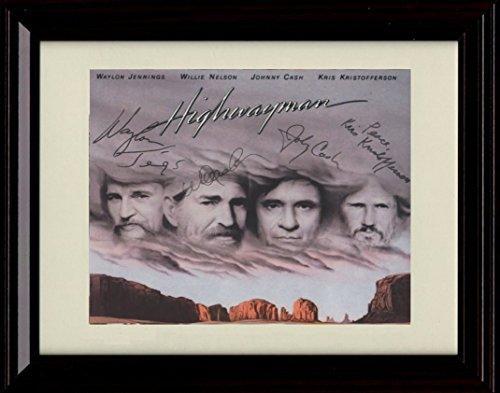 16x20 Framed The Highwaymen Autograph Promo Print - Waylon, Willie ...