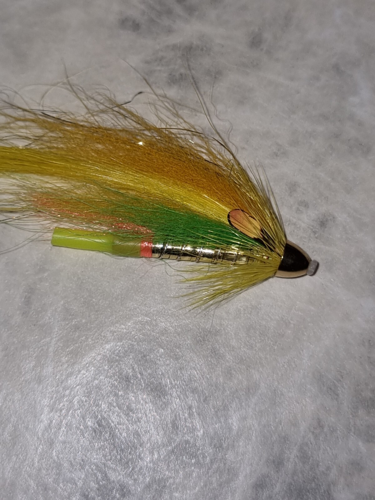 3 x Banana Fly Tungsten Conehead 1" inch Spring Salmon Tube Flies | eBay UK