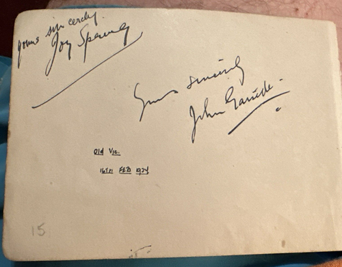 JOHN GARSIDE - JOY SPRING - ELIZABETH ADDYMAN - ACTORS - AUTOGRAPHS ...