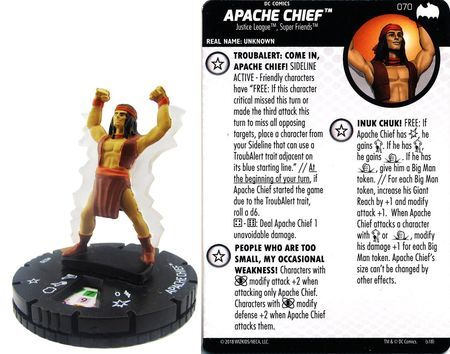 Apache Chief #070 Batman The Animated Series DC Heroclix NM DC Heroclix ...