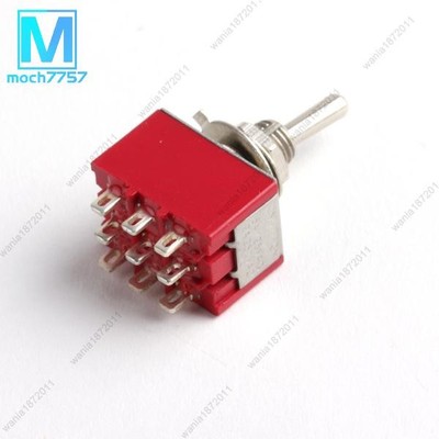 5×New Mini Toggle Switch 3PDT 2 Positions ON-ON 250V 2A 120V 5A High ...
