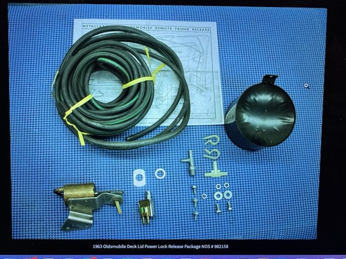 NOS 1963 Oldsmobile F85 Cutlass Trunk Power Lock Release Kit Actuator ...