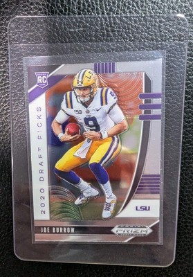 2020 Panini Prizm Draft Picks #105 Joe Burrow Rookie Card Cincinnati ...