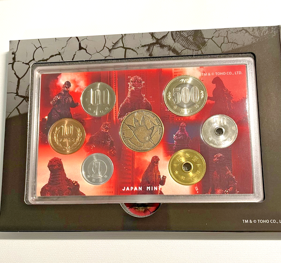 JAPAN 2024 R6-GODZILLA 70th Anniv 6 COIN & MEDAL MINT SET. | eBay