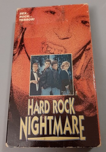 Hard Rock Nightmare VHS RARE OEM Horror Trick Or Treat Terror On Tour ...