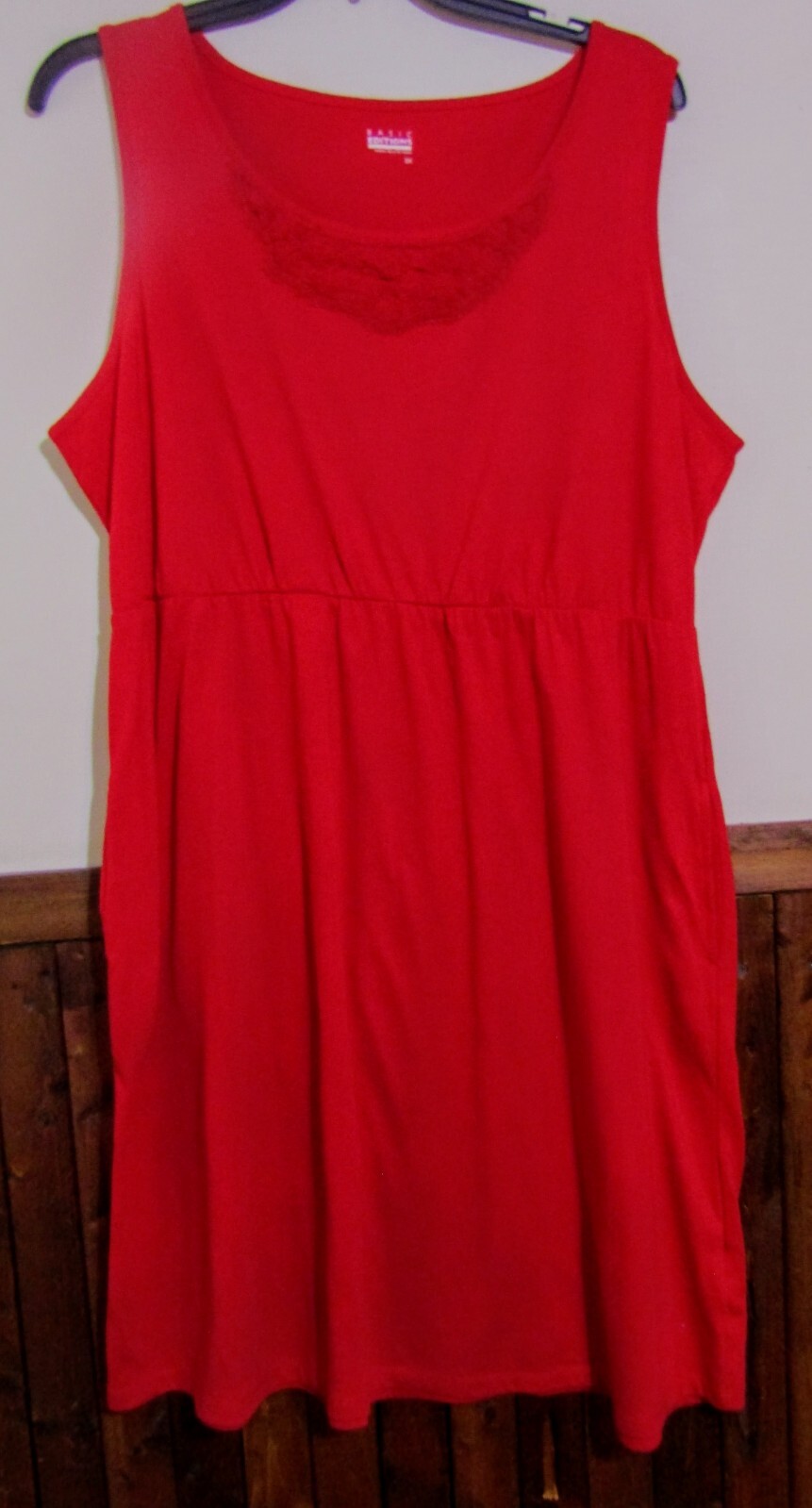 BASIC EDITIONS WOMANS 2X RED SUMMER SUN OR DRESS/CASUAL STYLE NWOT | eBay