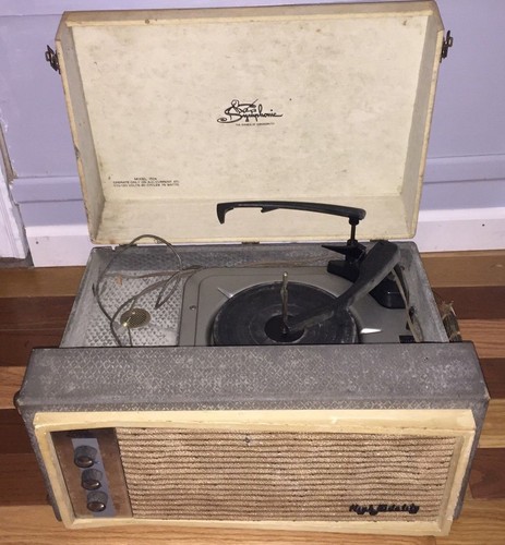 Vintage SYMPHONIC Record Player Model 1524 ~ 110-120 Volts ~ 60 Cycles ...