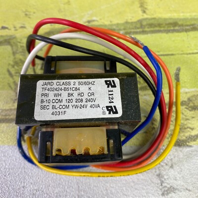 Jard 44504 / 4031F 40VA Control Transformer Primary 120/208/240VAC ...