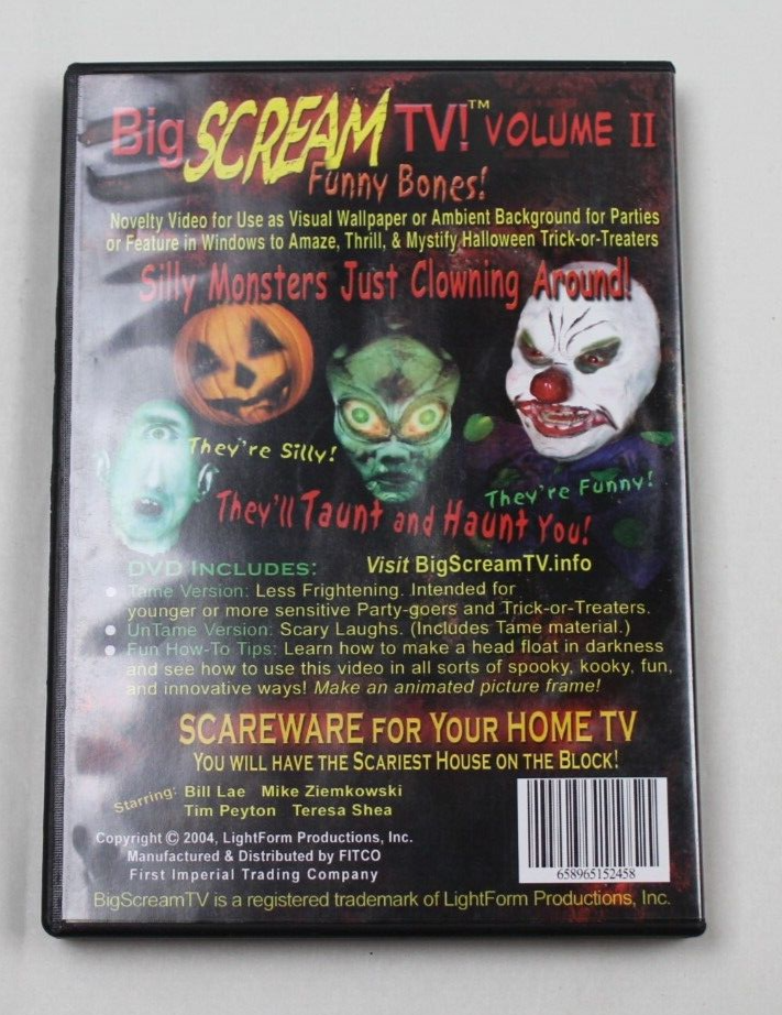 Big Scream TV! Volume II: Funny Bones! Freaky Party Illusions (DVD ...