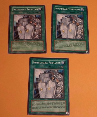3X Impenetrable Formation TLM-EN048 - Yugioh Yu Gi Oh! 3 Playset | eBay