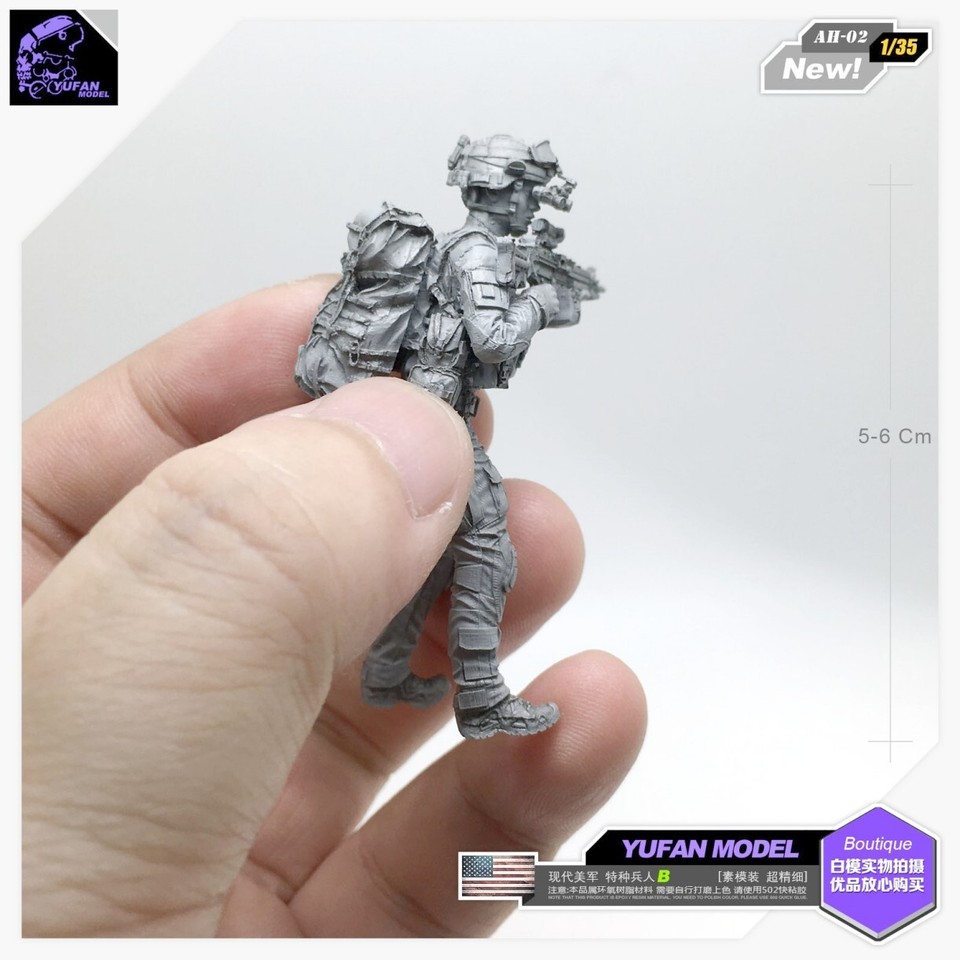 1:35 resin figure model kit Modern US Special Forces B Unassembled ...