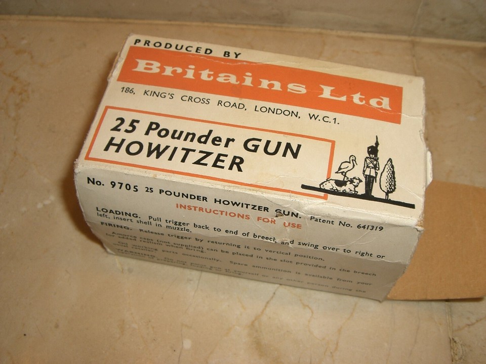 BRITAINS - réf: 9705 - Howitzer Obusier anglais de 25 livres - avec ...