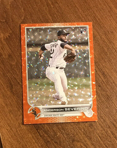 Anderson Severino 2022 Topps Update Orange Foil Rookie US265 White Sox ...