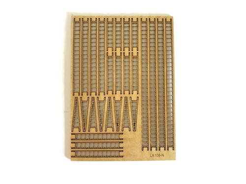 27 LASER CUT WOODEN LADDERS FOR N GAUGE 1:148 SCALE MODEL RAILWAY LX108 ...