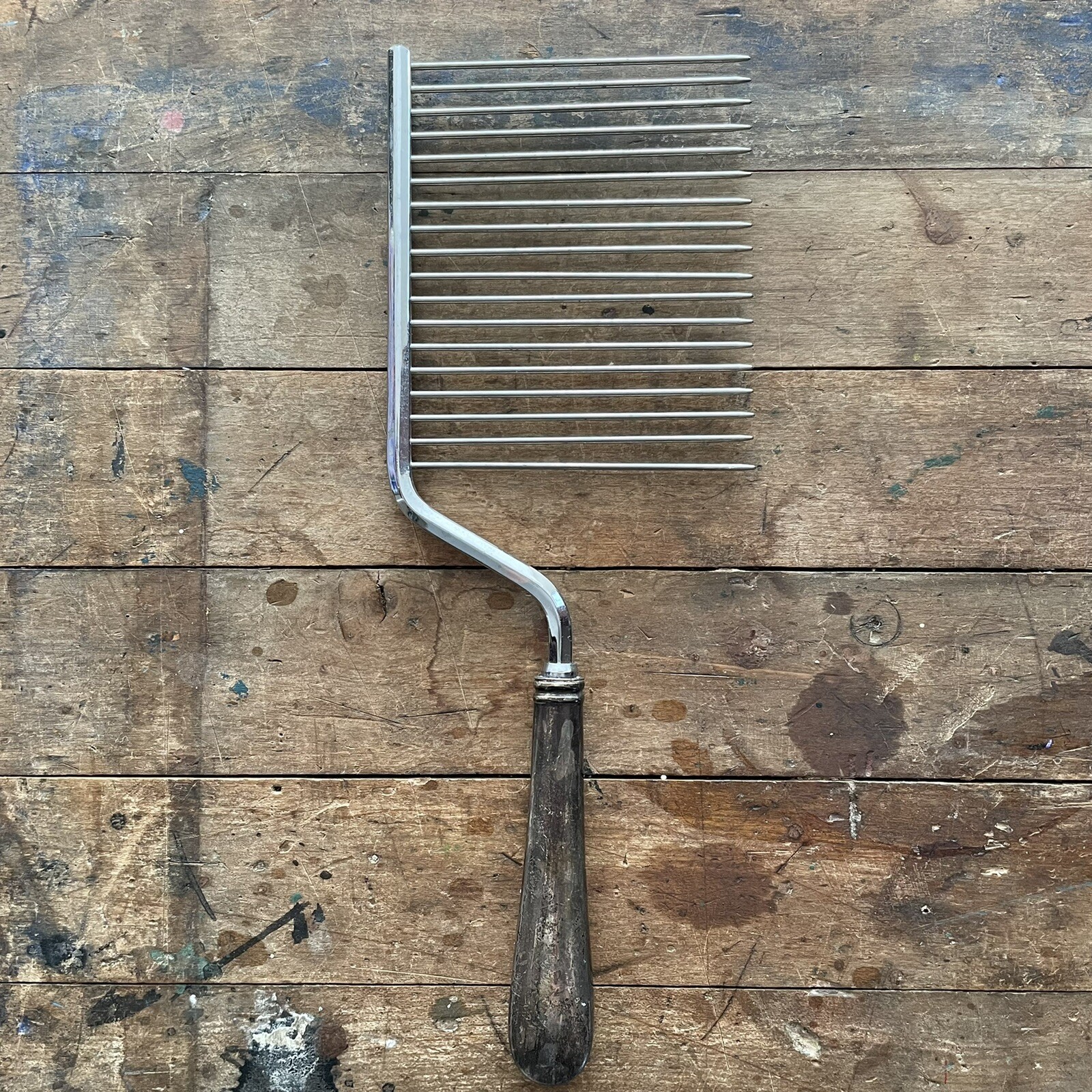 VINTAGE ANGEL FOOD CAKE BREAKER COMB SLICER SERVER STERLING SILVER ...