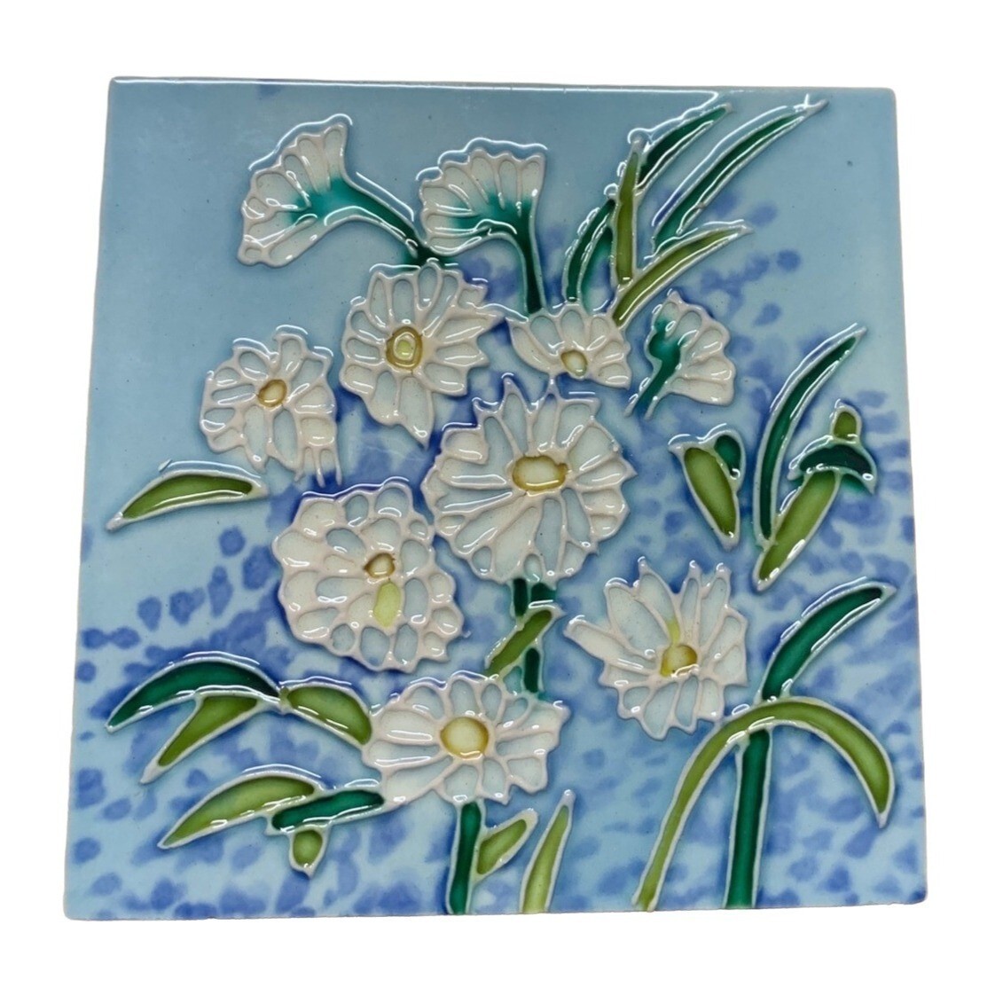 Daisy Flower 4x4 Decorative Ceramic Wall Hanging Art Tile New ...
