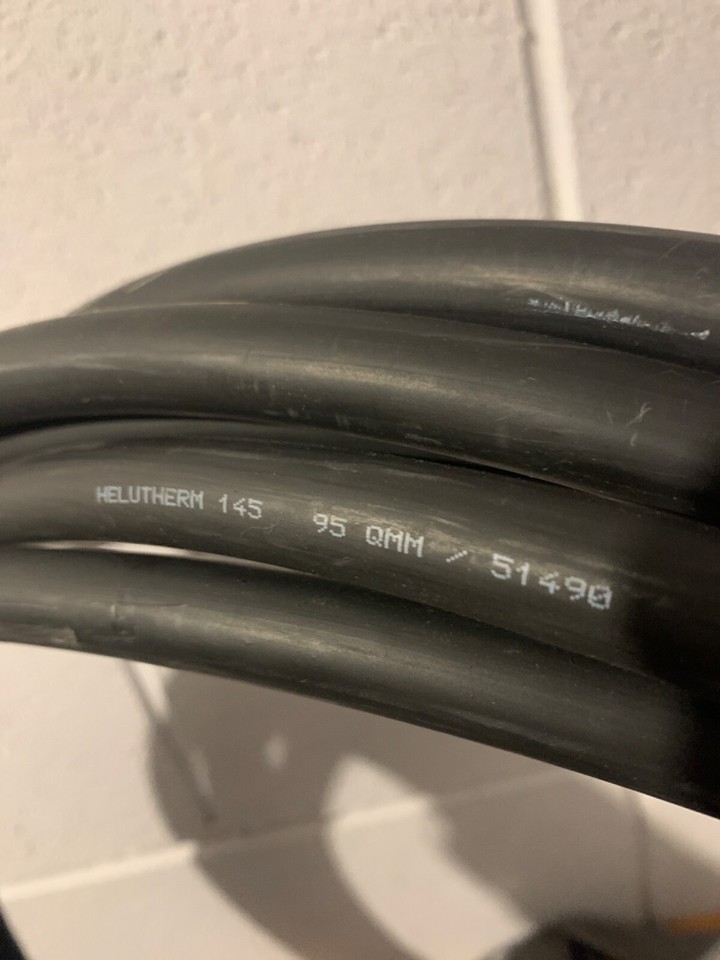 BLACK TRI RATED CABLE 95mm MARINE AUTOMOTIVE 12V, 24V, 240V, EV ...