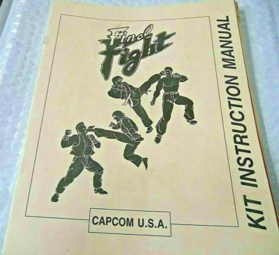 Video Arcade Game Final Fight Kit Instructions Manual by Capcom FREE ...