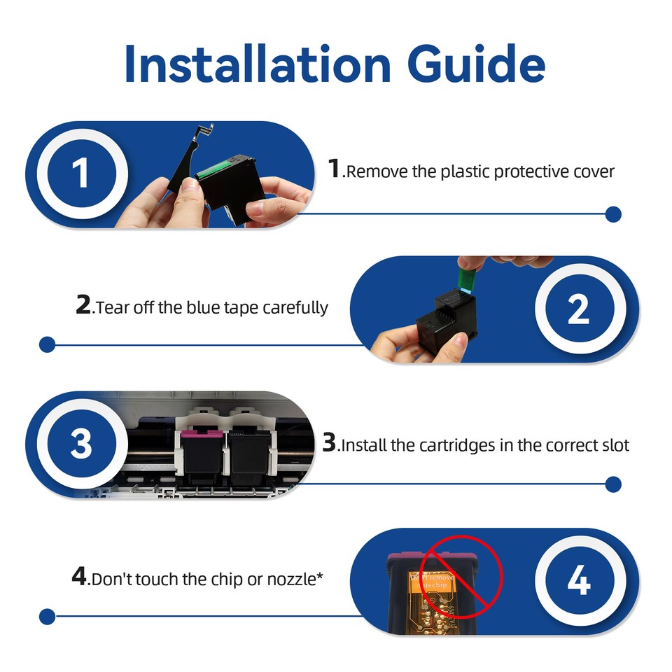 2 PK 67XL Ink Cartridge for HP DeskJet 2330 2700e 4120 4158 Envy 6000e ...