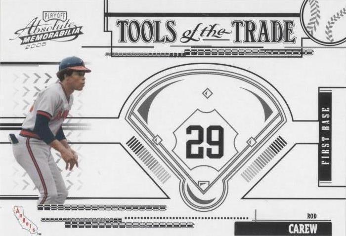 2005 Playoff Absolute Memorabilia - Tools of the Trade Rod Carew #TT-29 ...