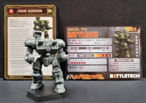 Battletech Battleaxe Mech, Pilot Cards Proliferation Cycle Alpha Strike ...