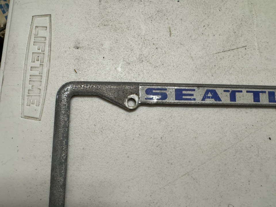 Aurora Chrysler Plymouth Seattle WA Vintage Dealer Metal License Plate ...