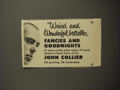 1952 Fancies and Goodnights Book by John Collier Advertisement | eBay