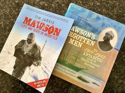 2 Book Lot MAWSON'S Forgotten Men-The 1911 Antarctic Diary + MAWSON by ...
