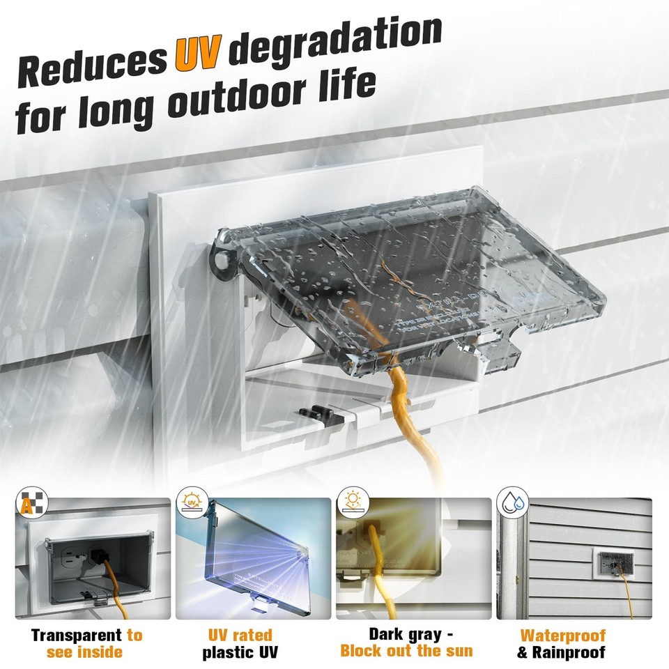 Recessed Outlet , DBHS1C-1 Low Profile Electrical Outlet Boxes, Wall ...