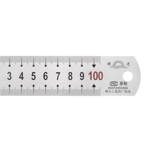 Stainless Steel Ruler, 40" Metal Rulers 1.3" Wide Inch Metric ...