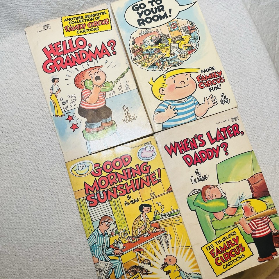 Vintage Family Circus Comic Books Lot Of 4 Bill Keane Paperback | eBay