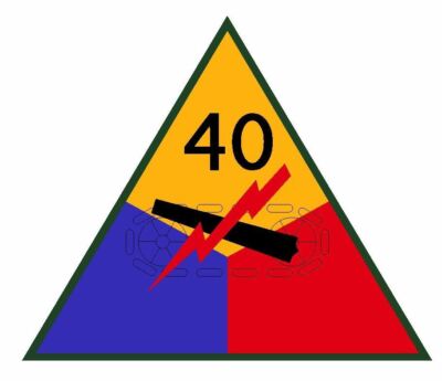 40th Armored Division Sticker Decal M373 | eBay